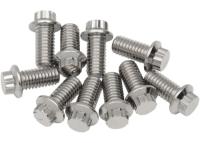 China 12 Point Polished Stainless Steel Silver Color Flange Screw For Industrial / Domestic Equipment for sale