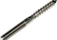 China SS304 316 m10 silver stainless steel solar hanger bolt with nut and washer for sale