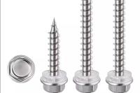 China M3 M4  Stainless steel Hex Flange Self Tapping metal Screws SS304 SS316 A2 A4-80 Drilling screws for sale