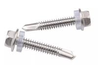 China M5 M6  Stainless steel Self Tapping metal Screws SUS304 SUS316 A2-70 A4 Hexagon head drilling screw for sale