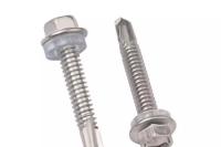 China M5 M6  Stainless steel Self Tapping metal Screws SUS304 SUS316 A2-70 A4 Hexagon head drilling screw for sale