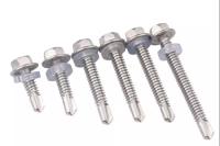 China M5 M6  Stainless steel Self Tapping metal Screws SUS304 SUS316 A2-70 A4 Hexagon head drilling screw for sale