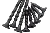 China Black M8 M12 Carbon steel Flat head Philip sclotted tapping metal screws Class4. 8 Grade4.8 for sale