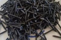China Black M8 M12 Carbon steel Flat head Philip sclotted tapping metal screws Class4. 8 Grade4.8 for sale