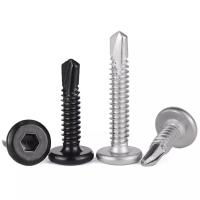 China M12 M20 Carbon steel Round head Philip crosses tapping metal screws grade8.8  Black coating for sale