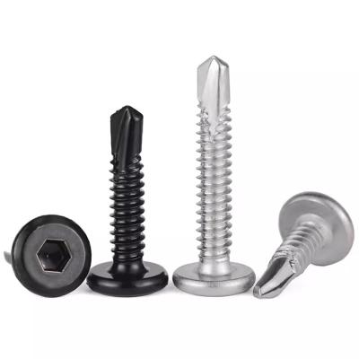China M12 M20 Carbon steel Round head Philip crosses tapping metal screws grade8.8  Black coating for sale