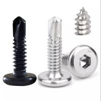 China M12 M20 Carbon steel Round head Philip crosses tapping metal screws grade8.8  Black coating for sale