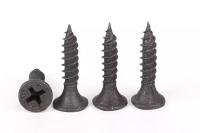 China Black M16 M20 Carbon steel Flat head Hexagon tapping screws Class8. 8 CSK screws for sale