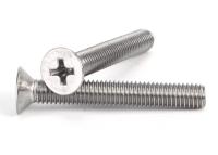 China M6 M8 Stainless steel Flat & CSK Head Machine Metal Screw SUS304 SUS316 A2-70 A4 cross slot for sale