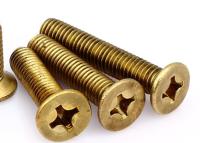 China High-Quality M12 & M20 Brass-Plated Flat & CSK Head Machine Metal Screw T1 T2 T3 Customisation for sale
