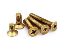 China High-Quality M12 & M20 Brass-Plated Flat & CSK Head Machine Metal Screw T1 T2 T3 Customisation for sale