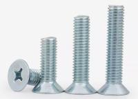 China M4 M16 Carbon steel Slotted Flat & CSK Head Machine Screw Class4.8 grade 8.8 Zinc plating for sale