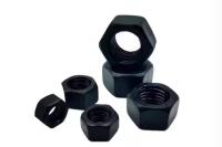 China M4 M16 Carbon steel  Hexagon Nuts Class4.8 Grade 8.8 Metal nuts with Black plating for sale