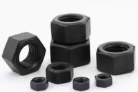 China M4 M16 Carbon steel  Hexagon Nuts Class4.8 Grade 8.8 Metal nuts with Black plating for sale