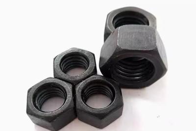 China M4 M16 Carbon steel  Hexagon Nuts Class4.8 Grade 8.8 Metal nuts with Black plating for sale