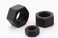 China M12 M20 Carbon steel Hexagon Nuts Grade8.8 Black finishing Metal Nuts Class 8.8 for sale