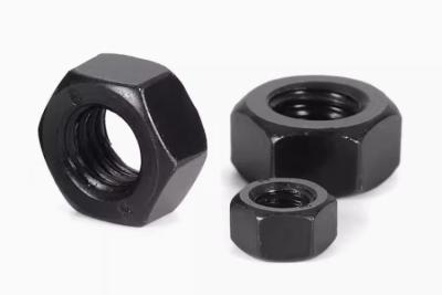 China M12 M20 Carbon steel Hexagon Nuts Grade8.8 Black finishing Metal Nuts Class 8.8 for sale