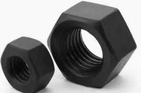 China M12 M20 Carbon steel Hexagon Nuts Grade8.8 Black finishing Metal Nuts Class 8.8 for sale