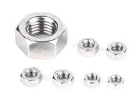 China M3 M4  Stainless steel Hexagon Flange Nuts SS304 SS316 A2 A4-80 Metal hex Flange nuts for sale