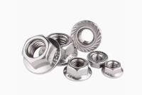 China M3 M4  Stainless steel Hexagon Flange Nuts SUS304 SUS316 A2-70 A4 Metal hex Flange nuts for sale