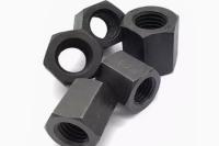 China M4 M16 Carbon steel Hexagon Flange Nuts Class4.8 Grade 8.8 Black plating for sale