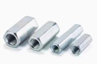 China M4 M16 Carbon steel Galvanised Hexagon extended Nuts Class 4.8 Grade 8.8 Zinc plating for sale
