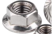 China M12 M16  Stainless steel Hexagon Flange Nuts B7 B16 A325 A307 Metal hex Flange nuts for sale