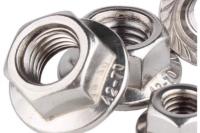 China M12 M16  Stainless steel Hexagon Flange Nuts B7 B16 A325 A307 Metal hex Flange nuts for sale