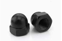 China M4 M16 Carbon steel Black finishing Dome Cap Nut Class 4.8 Grade 8.8 acron nuts for sale