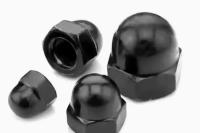 China M4 M16 Carbon steel Black finishing Dome Cap Nut Class 4.8 Grade 8.8 acron nuts for sale