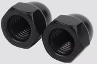 China M4 M16 Carbon steel Black finishing Dome Cap Nut Class 4.8 Grade 8.8 acron nuts for sale