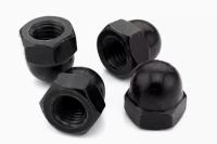 China M5 M8 Carbon steel Dome Cap Nut Class 4.8 Grade 8.8 acron nuts Silver Black finishing for sale