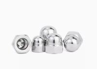 China M5 M8 Stainless Steel Dome Cap Nut SS 304 SS316 A2 acron nuts Silver plain finishing for sale