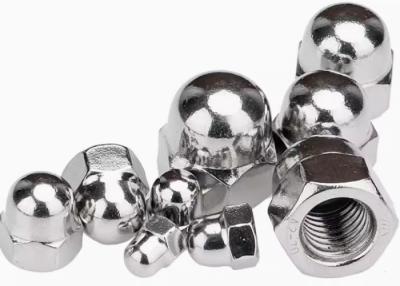 China M5 M8 Stainless Steel Dome Cap Nut SS 304 SS316 A2 acron nuts Silver plain finishing for sale