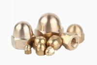 China High-Quality M12 & M20 Brass-Plated Dome Cap Nuts T1 T2 T3 for Durable Metal Acron nuts for sale