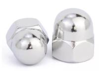 China M5 M6 steel Dome Cap Nuts Carbon steel black Acron Nut Galvanized Metel Nuts white Yellow for sale