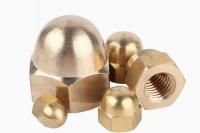 China M5 M6 steel Dome Cap Nuts Carbon steel black Acron Nut Galvanized Metel Nuts white Yellow for sale