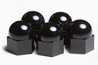 China Custom M10 M18 Nylon Dome Cap Nuts M16 Acron nuts Black white round head Plastic Nuts for sale