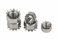 China M12 M18  Stainless steel K Nut SS304 SS316 A2 A4-81 Kep nuts Customized Size Plain finish for sale