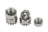 China M10 M16  Stainless steel K Nut SUS304 SUS316 A2-70 A4 Plain finish Customized Kep nuts for sale