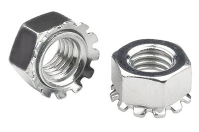 China M6 M12 SS 304 SS 316 K Nut Customized Carbon steel Galvanized Kep nuts Grade8.8 Class 8.8 for sale
