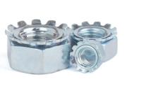 China UNF 7/16'' 1/2'' 9/16'' Carbon steel Galvanized K Nut Customized Zinc Plating Kep nuts Blue for sale