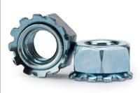 China UNF 7/16'' 1/2'' 9/16'' Carbon steel Galvanized K Nut Customized Zinc Plating Kep nuts Blue for sale