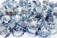 China UNF 7/16'' 1/2'' 9/16'' Carbon steel Galvanized K Nut Customized Zinc Plating Kep nuts Blue for sale