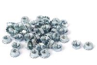 China 8# 10# 1/4 3/8  Carbon steel Galvanized K Nut Customized Zinc Plating Kep nuts Blue white for sale