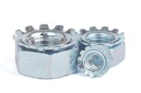 China 8# 10# 1/4 3/8  Carbon steel Galvanized K Nut Customized Zinc Plating Kep nuts Blue white for sale