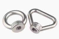 China 5/8 5/16-18 Stainless steel eye nut SS304 SS316 A2 A4-81 Customized Size Plain surface for sale