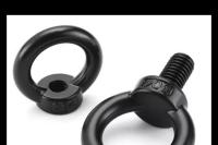 China M5 M8 Carbon steel eye Nut Class 4.8 Grade 8.8 Blue white nuts Silver Black finishing for sale