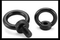 China Black M8 M12 Carbon steel eye nuts Class8. 8 Grade 8.8 eye nut square neck for sale