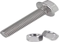 China M5 M6  Stainless Steel SUS304 SUS316 Serrated Hexagon Head Flange Metal Bolt DIN6921 for sale